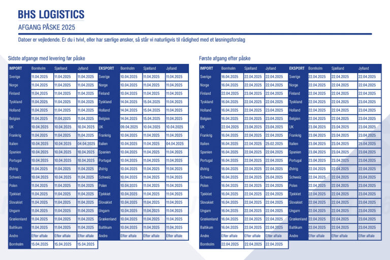 Forside - BHS Logistics
